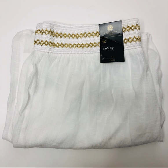 JM Collection | Pants & Jumpsuits | Jm Collection Pants X Plus White ...